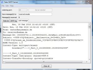 SMTP Fake Server (JAVA) - Datenbankexperten